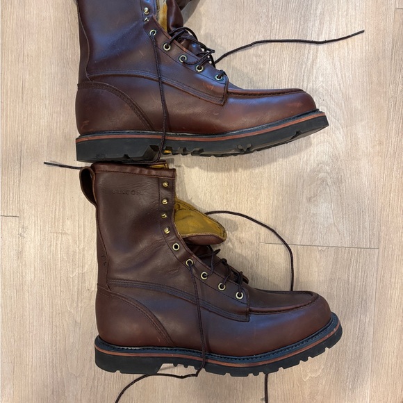 Filson | Shoes | Filson Dark Brown Leather Mens Boots | Poshmark